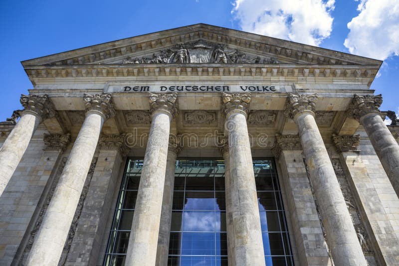 German Parliament (Reichstag) Building in Berlin Stock Image - Image of ...