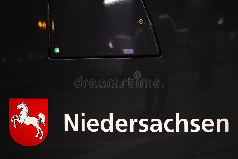 A German Passenger Train with the Sign of Lower Saxony on it Editorial ...