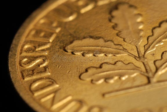 German penny stock image. Image of cash, credits, brass - 13515501