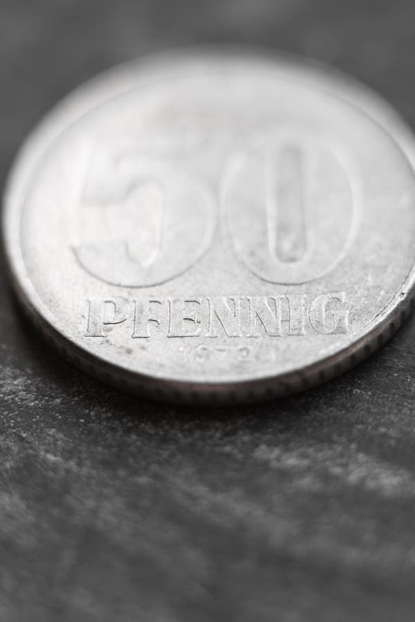 German One Pfennig Coin from 1990 Stock Photo - Image of 1990 ...