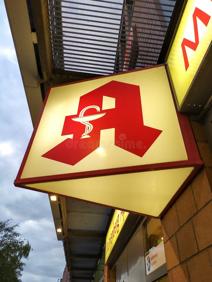 German Pharmacy Sign stock image. Image of medical, medicine - 2075389