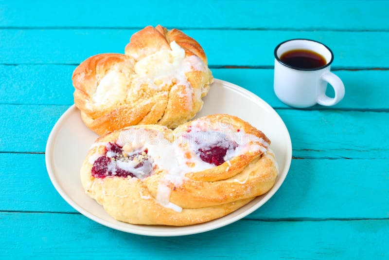 Custard plunder stock photo. Image of diet, food, pastry - 166556830