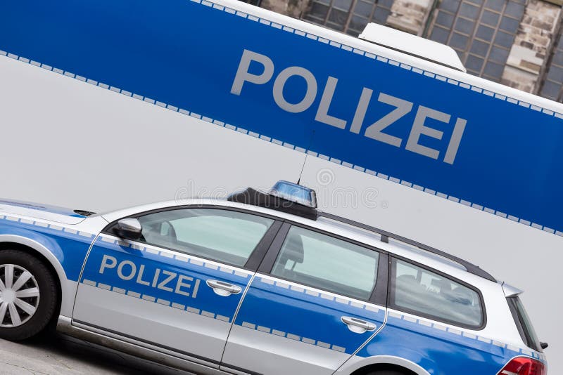 German police car stock photo. Image of symbol, security - 71716258