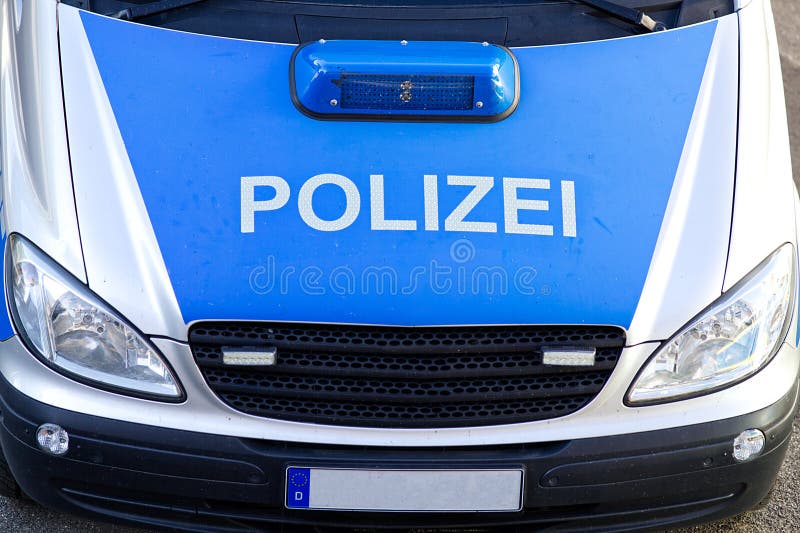 German Police Car Text Translation: Police Editorial Photography ...