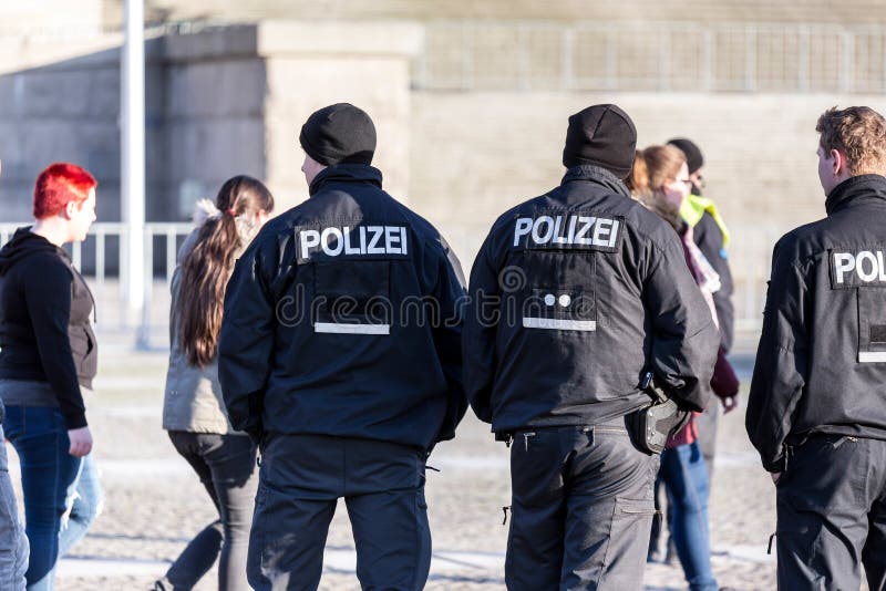 German police officer editorial image. Image of town - 94638460