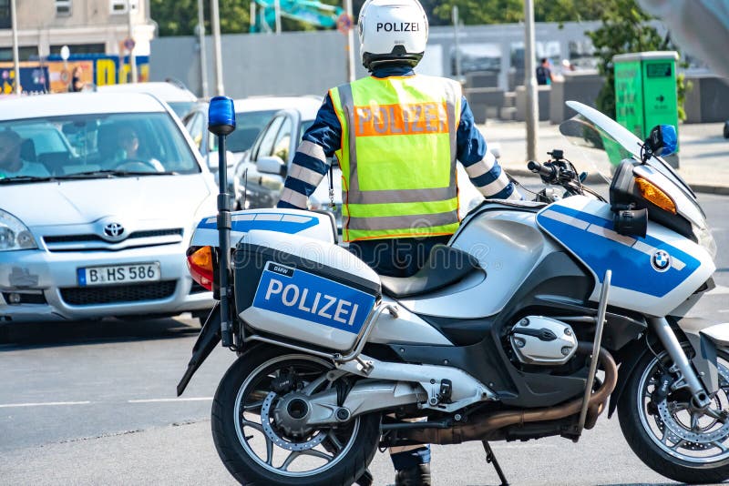 German Police Officer Motorcycle Stock Photos - Free & Royalty-Free ...