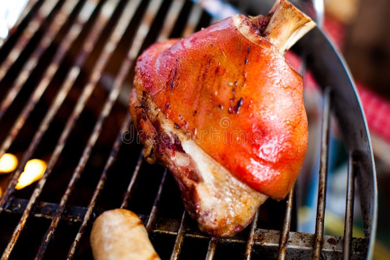 German pork leg stock photo. Image of cook, dish, baked - 96635762