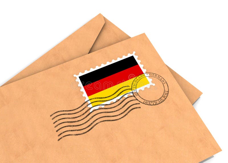 German post stock illustration. Illustration of mail - 25515792