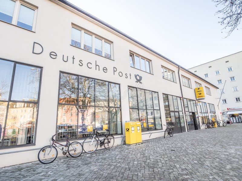 German Post DHL Courier Delivery Service Truck Editorial Image - Image ...