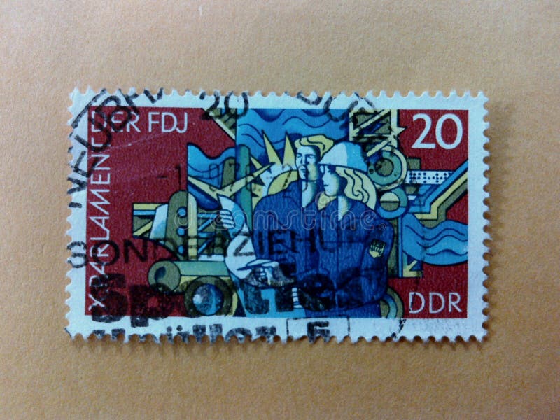 German post stamps editorial photography. Image of post - 84265762