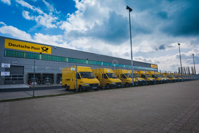 German post vans - strike editorial photography. Image of depot - 54671887