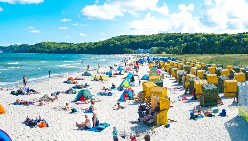 German Public Beach editorial stock photo. Image of relax - 40535638