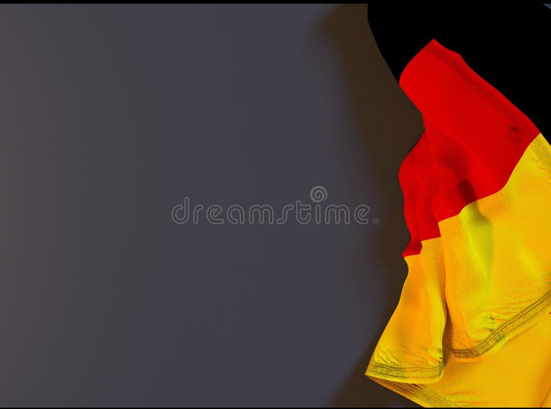 German Realistic Flag on Blackboard with Space for Text, 3d Render ...