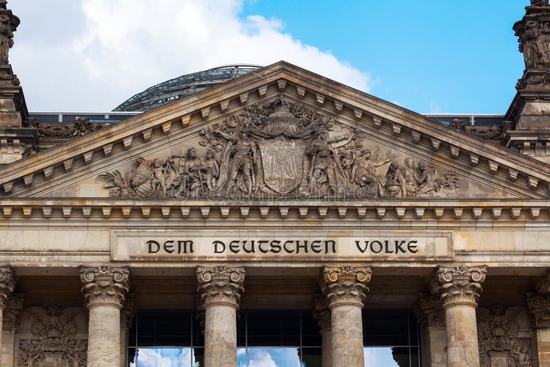 German Reichstag in Berlin, Germany Stock Image - Image of pole ...