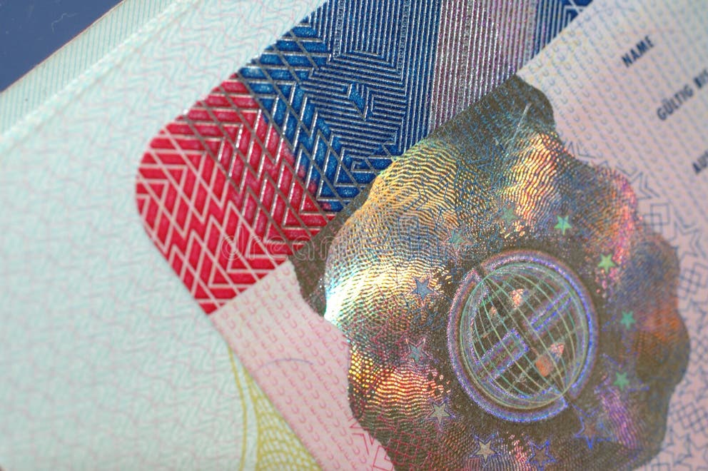 German residency stock photo. Image of german, passport, visa - 9426