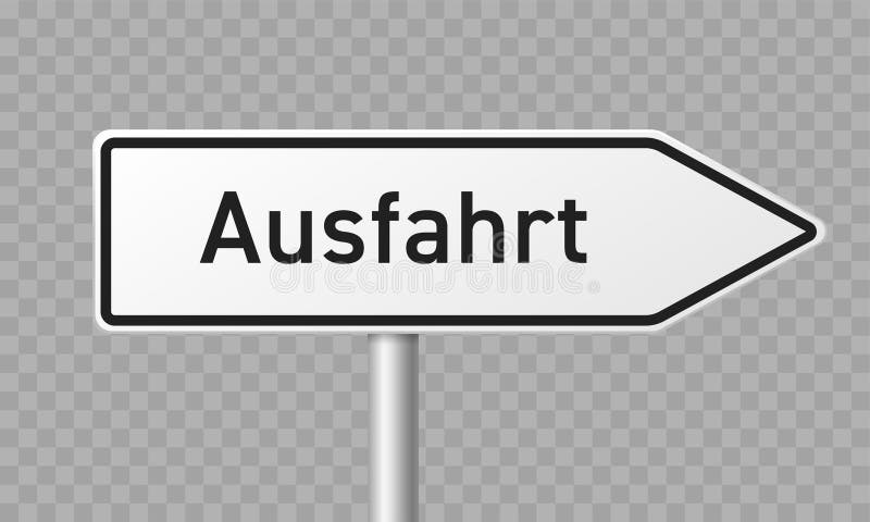 Roadsign German Stock Illustrations – 167 Roadsign German Stock ...