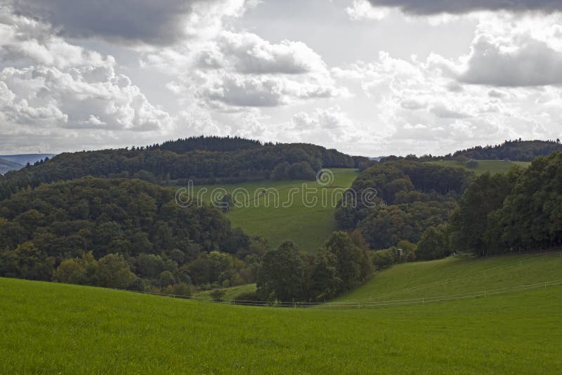 German rural landscape stock photo. Image of view, meadows - 46088094