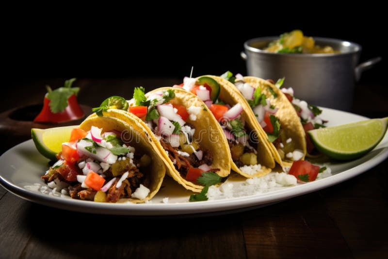 German Sausage Served in a Mexican Taco Stock Photo - Image of ...