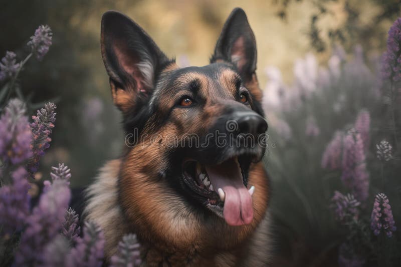 Smiling German Shepherd Stock Illustrations – 288 Smiling German ...