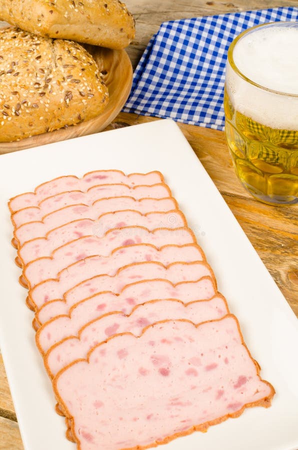 German snack stock photo. Image of pork, serving, slices - 41107044