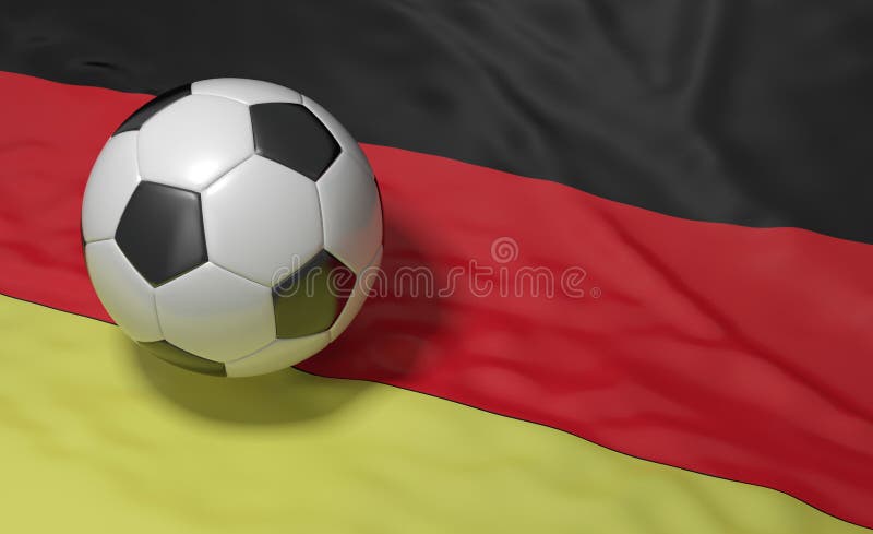 German Soccer Flag Illustration Stock Illustration - Illustration of ...