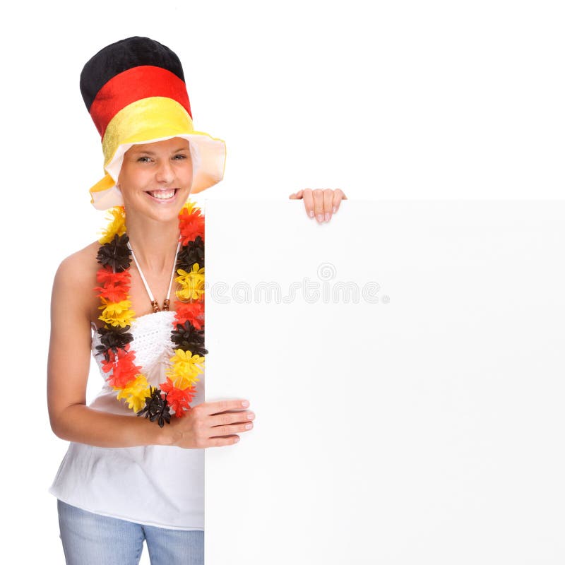German soccer fan stock photo. Image of beautiful, confidence - 18018832