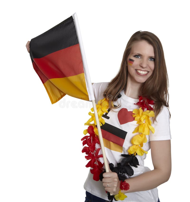 German Soccer Fan with Thumbs Up Stock Photo - Image of excitement ...