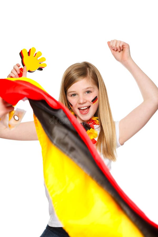 German soccer fan cheering stock image. Image of enjoyment - 24700269