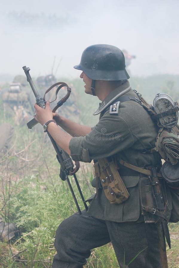 German soldier of WW2 stock image. Image of army, male - 10974419