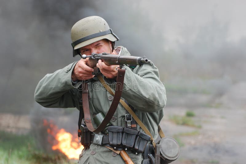 German soldier of WW2 stock image. Image of army, male - 10974419