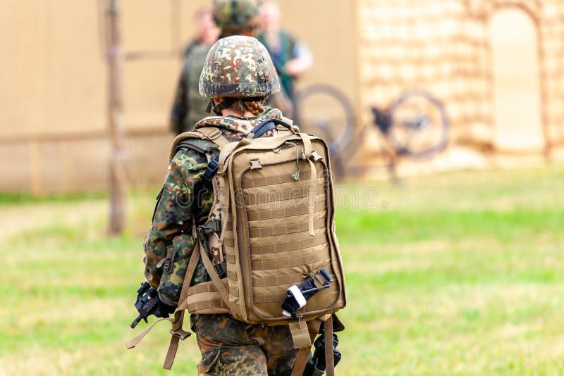 German Soldier with a Rifle Editorial Stock Photo - Image of defense ...