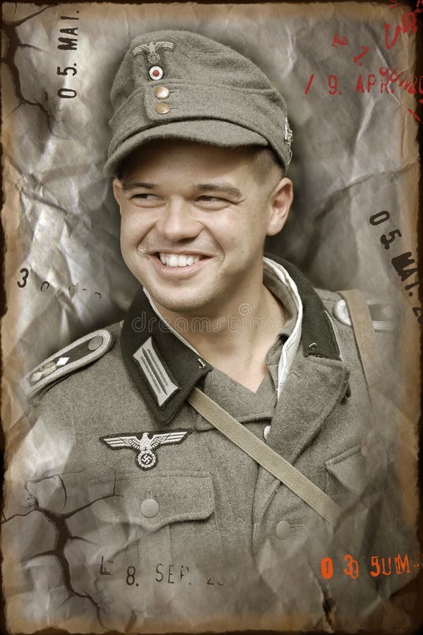 German soldier of WW2 stock photo. Image of outdoor, head - 10961050