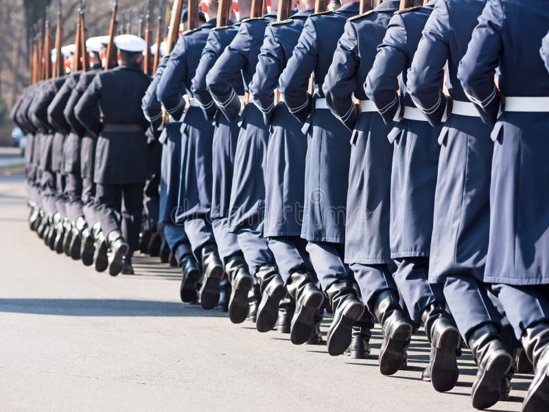 German Soldiers of the Guard Regiment Stock Photo - Image of ...