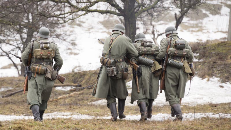German Soldiers Retreating from the Battlefield Editorial Photo - Image ...