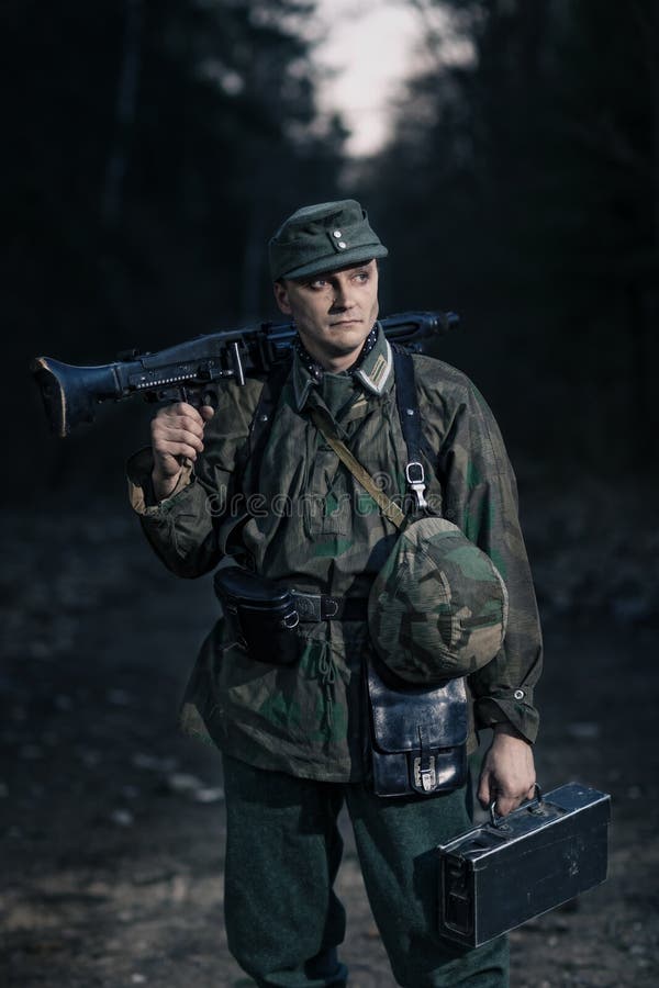 German Soldiers from World War II. Stock Photo - Image of human ...