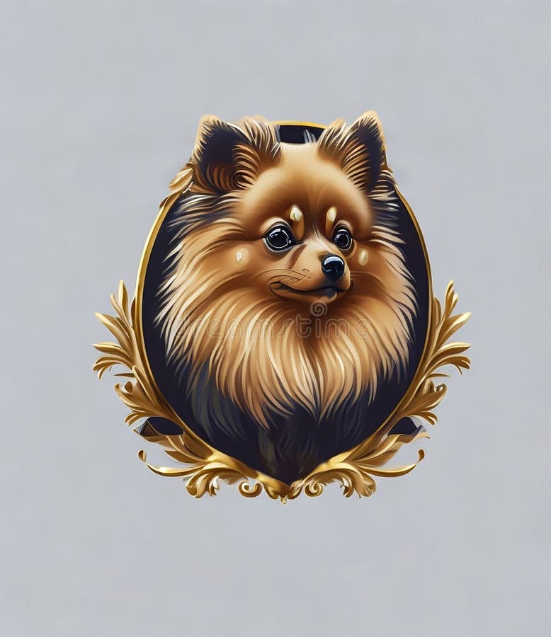 German Spitz Pomeranian Medium Logo Luxury Image Design Ideas Stock ...