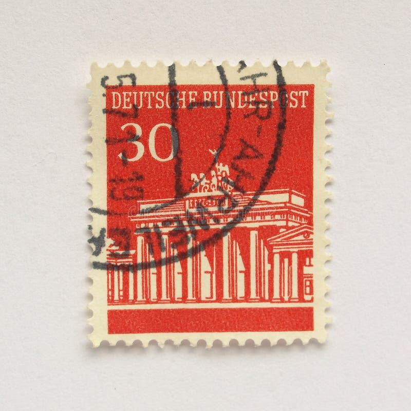 German stamp editorial photography. Image of meter, mail - 9869072
