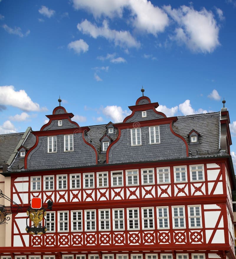 German Style stock photo. Image of frankfurt, scene, clouds - 33799012