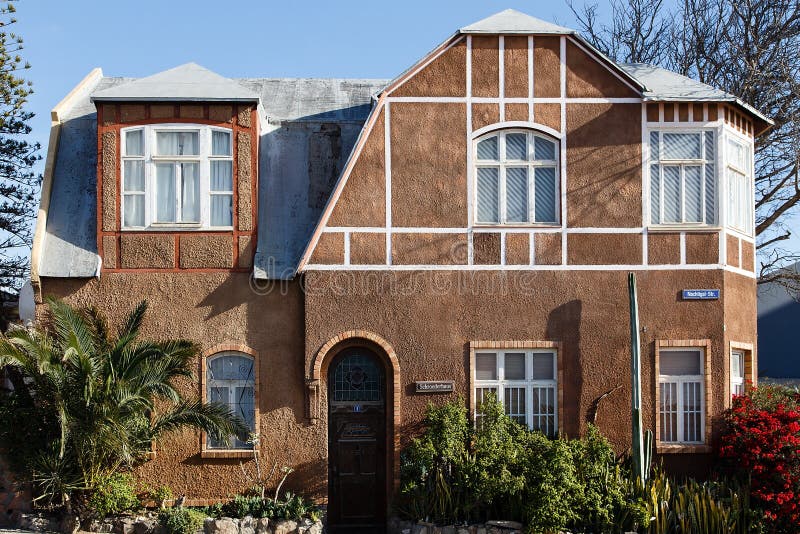 German Style Colonial Building - Luderitz, Namibia Stock Image - Image ...