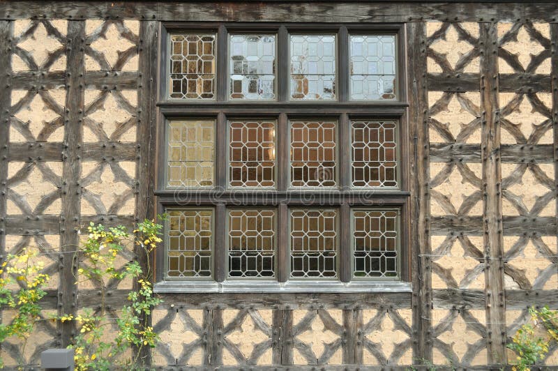 German Style Timber Framing Editorial Stock Image - Image of wall ...