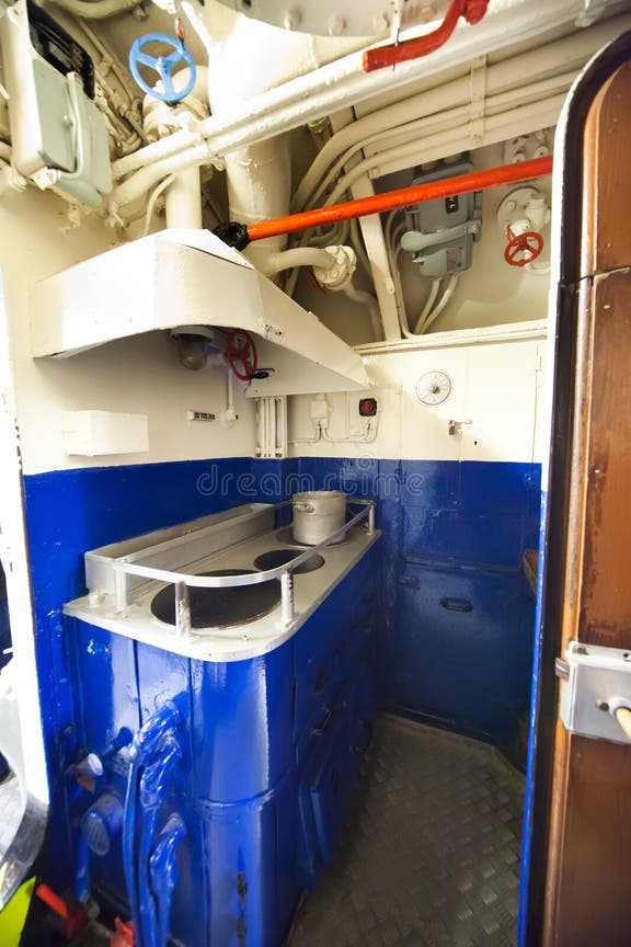 German Submarine Type VIIC/41 - Galley Stock Image - Image of interior ...