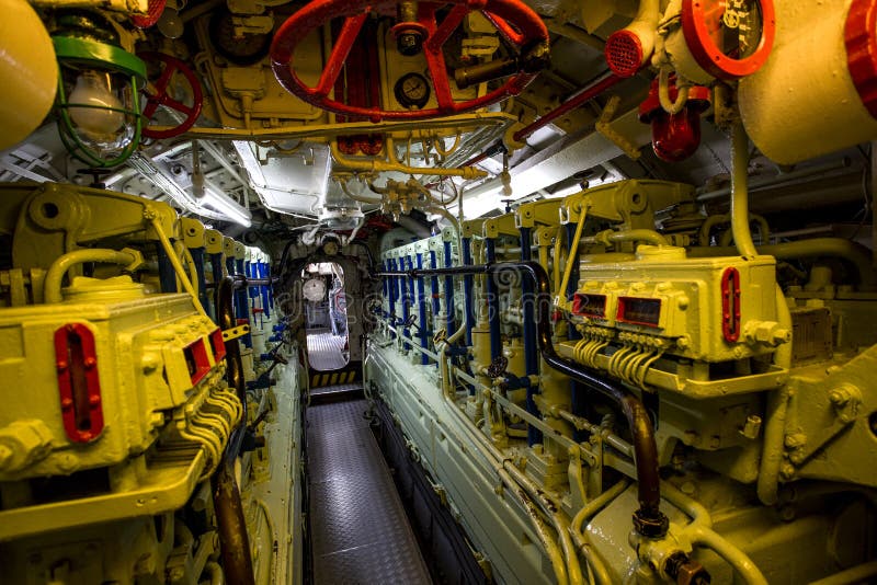 German Submarine - Inside of Conning Tower Stock Photo - Image of boat ...