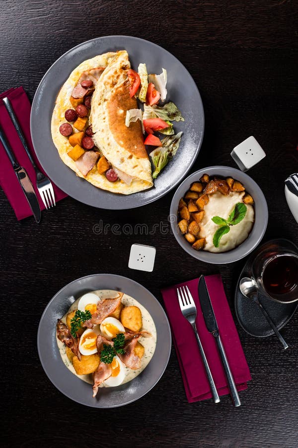 German Traditional Breakfast on the Table, Breakfast in Bavaria Top ...