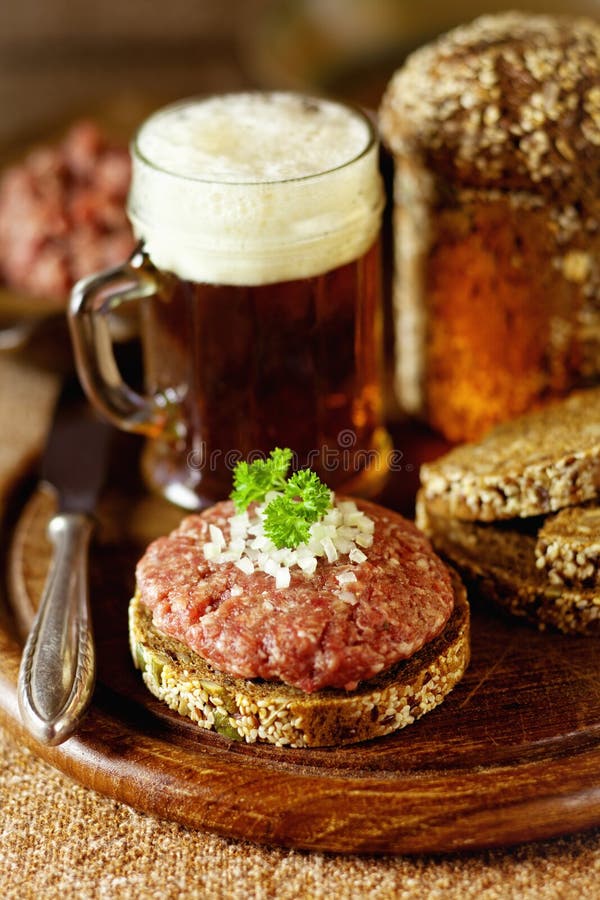 German Traditional Hackfleisch Stock Image - Image of minced, bavaria ...