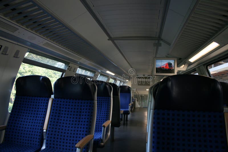 German train interior editorial photo. Image of empty - 136399556