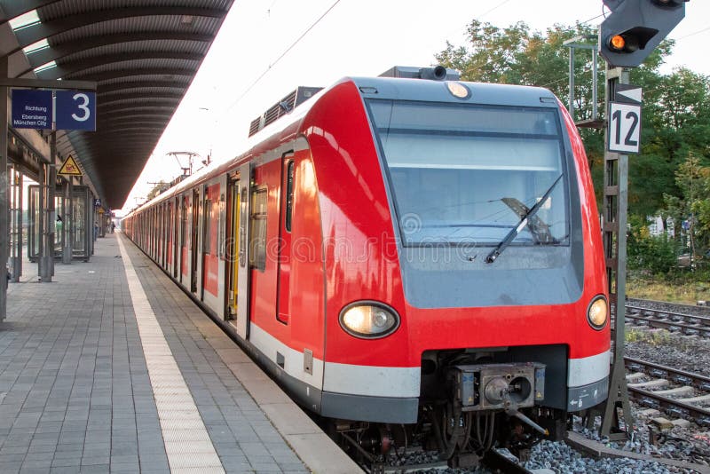 German Train Line in Munich Stock Image - Image of station, railroad ...