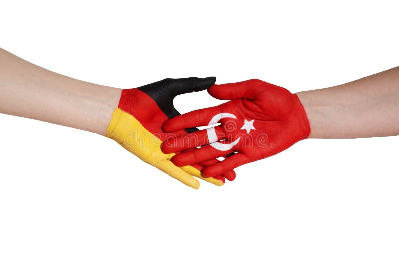 German and Turkish Handshake Stock Image - Image of accept, agreement ...