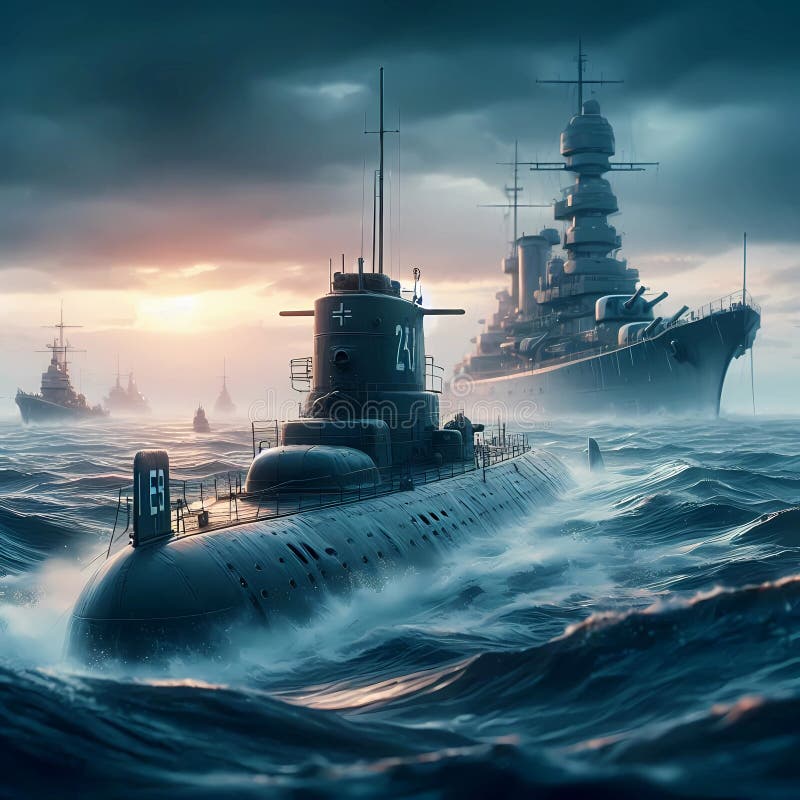 German U-boat World War II stock image. Image of germany - 346395069
