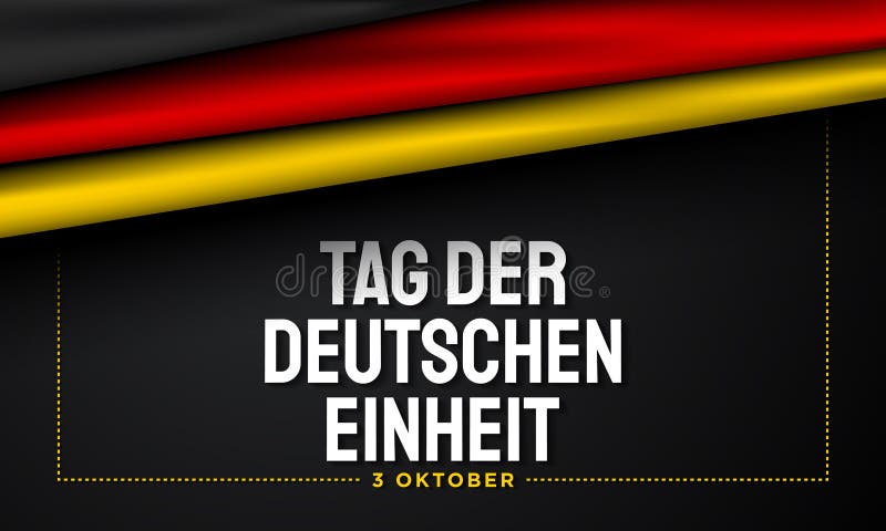 German Unity Day Background Design Stock Vector - Illustration of ...