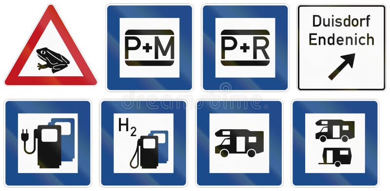German Supplementary Road Sign - for 800 Meters Stock Illustration ...